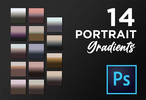 Adobe Photoshop Portrait Gradient Pack Grd Gradients By Tivecreate