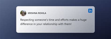 krishna rohila on linkedin time efforts respect linkedinforcreators