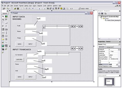 Input Data Transaksi Dengan Visual Basic 6 Adodc Rahmadya Trias