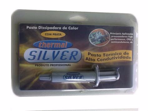 Pasta Térmica Prata Processador 5g Thermal Silver Implastec R 25 00