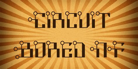 Download Free Circuit Bored Nf Regular Font Circuitborednf Otf