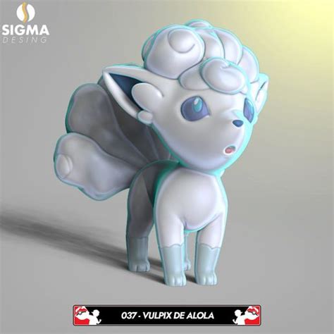 3d File 37 Alola Vulpix 🦸 ・3d Printer Model To Download・cults