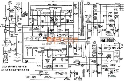 介绍vga型单色显示器的电源电路的组成 电源电路 维库电子市场网