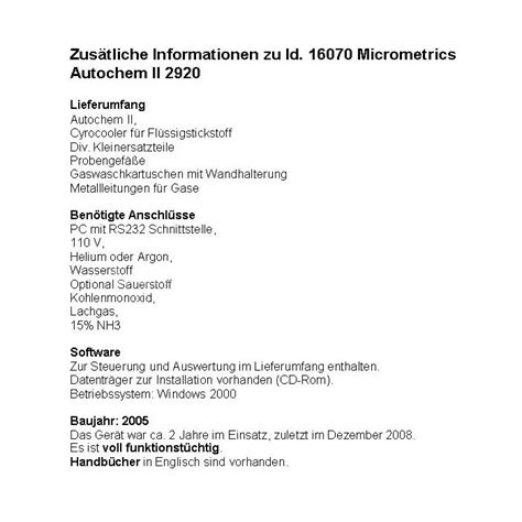Micromeritics Autochem 2 Used With Warranty Used Micromeritics Autochem 2 From Micromeritics Autochem 2 Used With Warranty Used Micromeritics Autochem 2 From