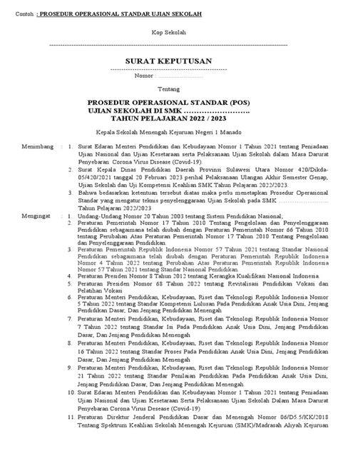 Contoh Pos Pdf Bisnis