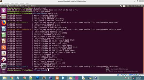 Bench Start Is Showing Errors Cant Open Config File Erpnext Frappe