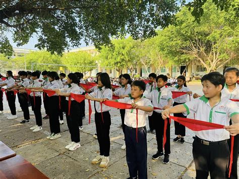 Liên đội trường THCS THPT Khánh An tổ chức Hội thi Nghi thức Đội năm