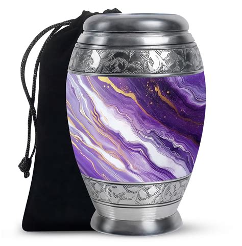 Karyliz Purple Urns For Human Ashes Adult Female Funeral Urns For
