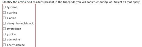 Solved Identify The Amino Acid Residues Present In The Chegg