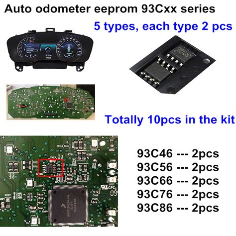Auto Odometer Eeprom 93cxx Series Sop8 Kit 5 Types Each Type 2 Pcs