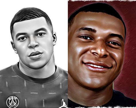 127 Mbappe Mbappe Drawing Draw Mbappe Kylian Mbappé Lottin