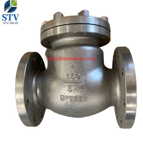 Astm A890 Gr5a Swing Check Valve Api 6d 4 Inch Class 150 Rf