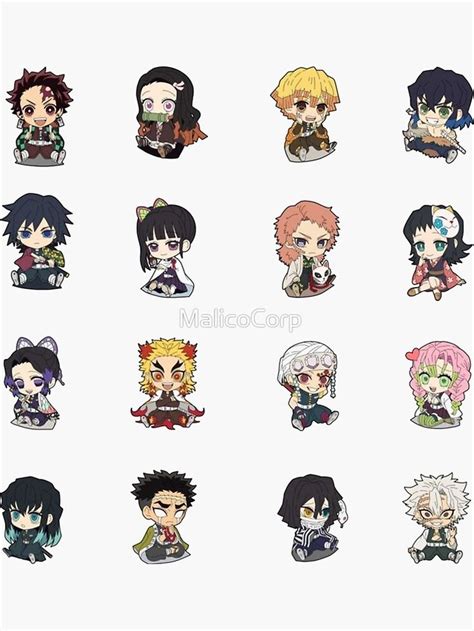 Kimetsu No Yaiba Stickers For Sale Stickers Anime Slayer