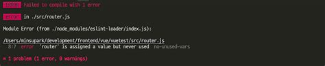 Frontend Vuejs Is Assigned A Value But Never Used No Unused Vars