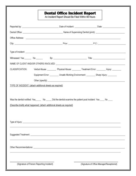 60 Incident Report Template Employee Police Generic Templatelab