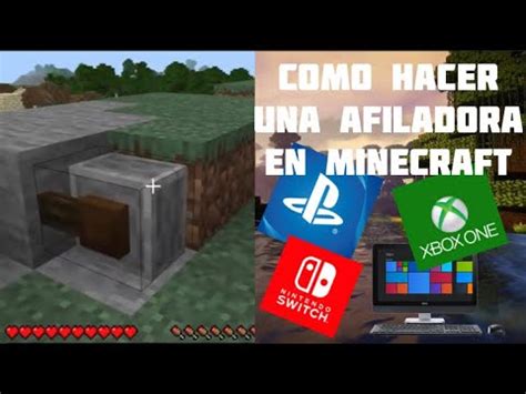 Como Hacer Una Afiladora En Minecraft Para Tu Espada Videojuegos