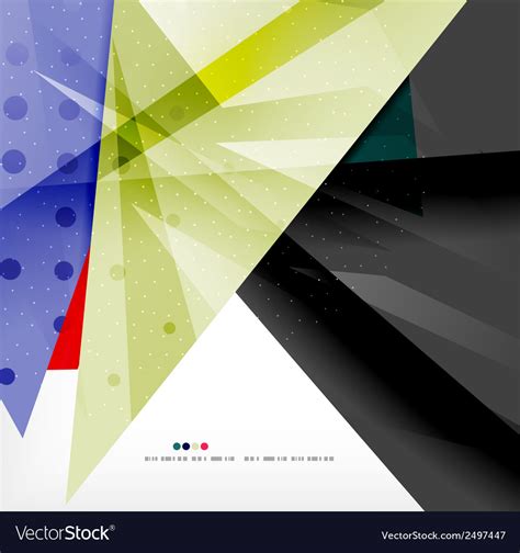 Abstract Colorful Overlapping Composition Vector Image