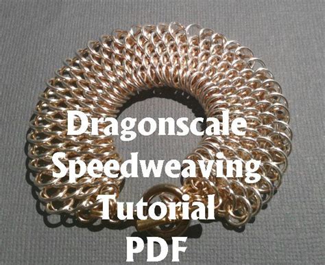 Dragonscale Speed Weaving Tutorial Pdf Chainmaille Chainmaille