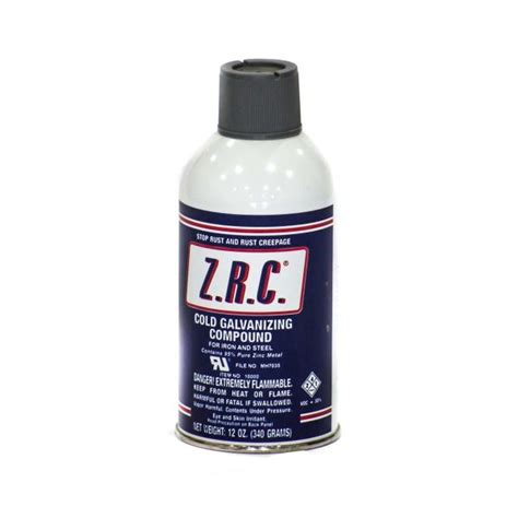 Zrc Cold Galvanizing Compound 12oz Aerosol 10000 Indcon Supply