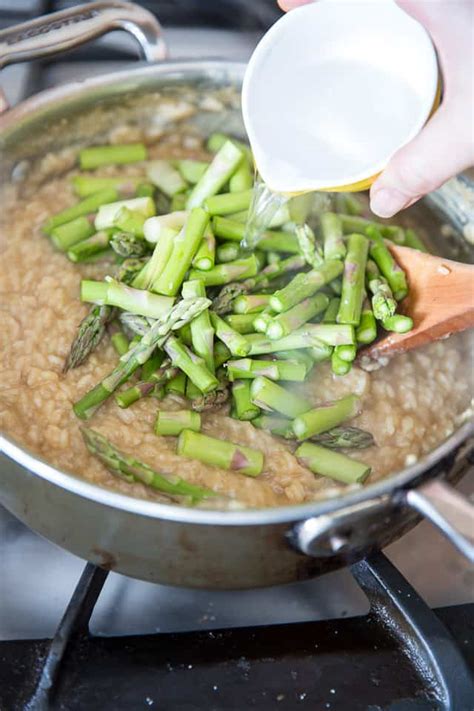 Smoked Salmon Asparagus Risotto • The Healthy Foodie