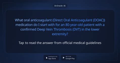 What Oral Anticoagulant Direct Oral Anticoagulant Doac Medication