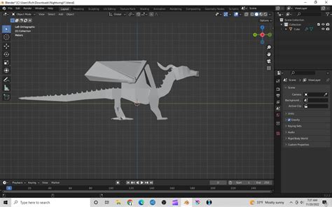 My First Attempt At Making A Dragon In Blender This Is Also My Second