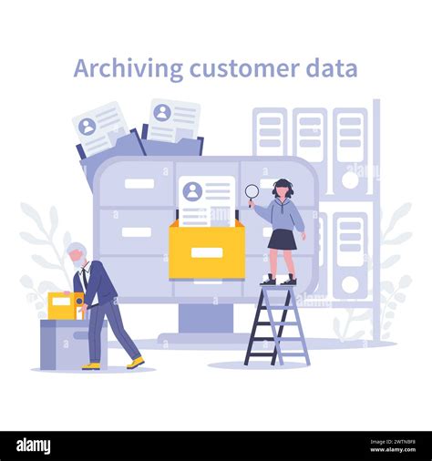 Kyc Concept Archiving Customer Data Methodical Organization And