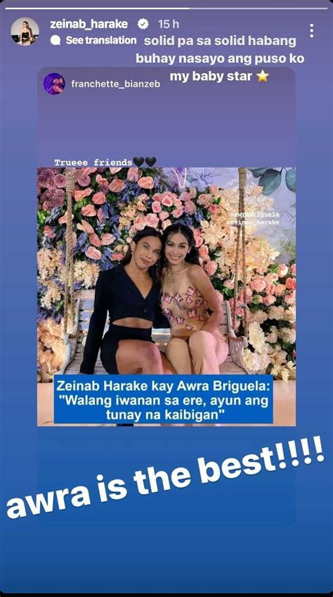 Zeinab Harake May Bagong Nakakaantig Na Post Ukol Kay Awra Briguela At