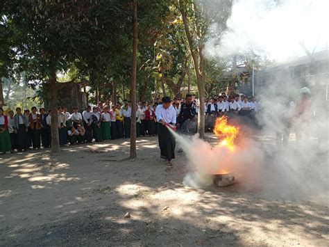 ဘီးလင်းမြို့နယ်၌ မီးဘေးအန္တရာယ်ကြိုတင်ကာကွယ်ရေး ဟောပြောပွဲနှင့် လက်တ