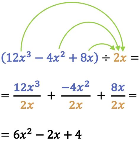 How To Divide Polynomials By Monomials Practice