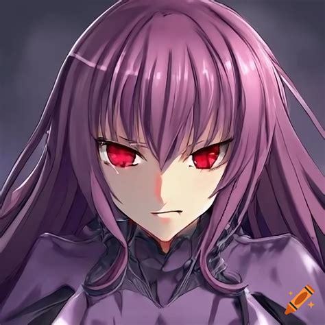 Scáthach From Fate Grand Order Portrait High Definition Red Eyes On