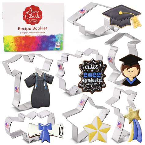 Buy Graduation Cookie Cutters 7 Pc Set Made In USA By Ann Clark