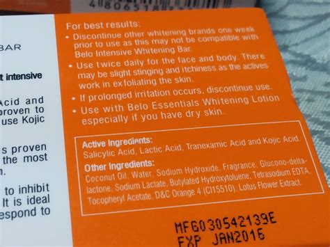 Belo Kojic Acid Tranexamic Acid Intensive Whitening Soap