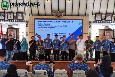 Forum Konsultasi Publik Dalam Rangka Penyusunan Rancangan Awal RKPD Kabupaten Magetan Tahun