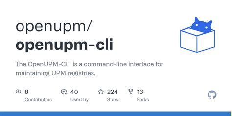 GitHub Openupm Openupm Cli The OpenUPM CLI Is A Command Line Interface For Maintaining UPM