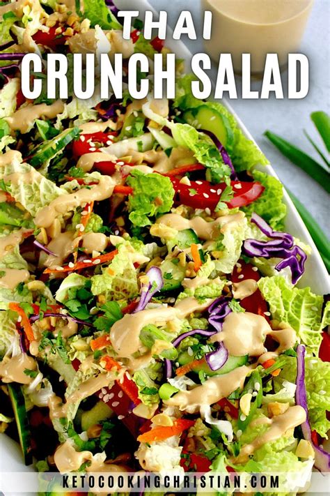 Thai Crunch Salad With Peanut Dressing This Impressive Thai Crunch