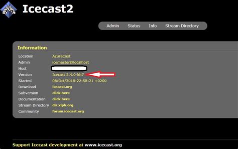 Icecast KH Version Issue 845 AzuraCast AzuraCast GitHub