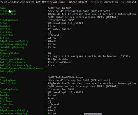 Commandes Powershell Pour Le Pare Feu Windows Get Netfirewallprofile Get Netfirewallrule