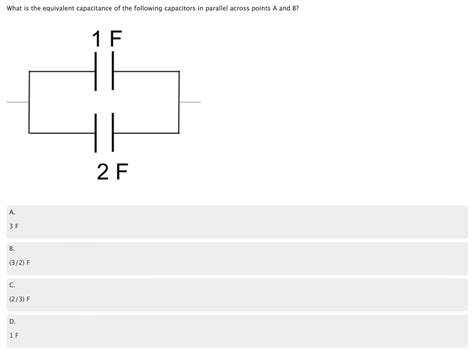 Solved What Is The Equivalent Capacitance Of The Following Chegg