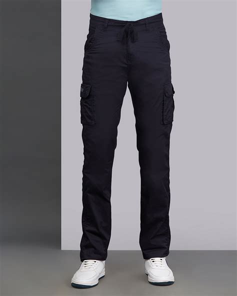 Buy Mens Navy Blue Cargo Pants Online At Bewakoof