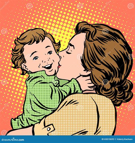 Retro Mom Son Vintage Telegraph
