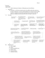 Aldol Condensation Synthesis Of Dibenzalacetone Course Hero