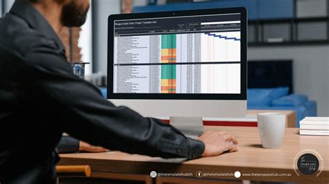 professional excel gantt chart automated project timeline microsoft
