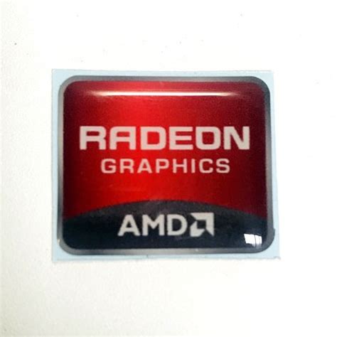Amd Radeon Graphics D Flexible Embossed Stickers Shopee Philippines