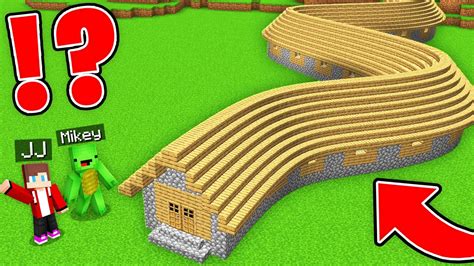 Jj And Mikey Found A Crooked Villager House In Minecraft Maizen