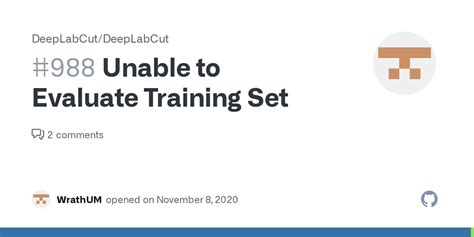 Unable To Evaluate Training Set · Issue 988 · Deeplabcutdeeplabcut
