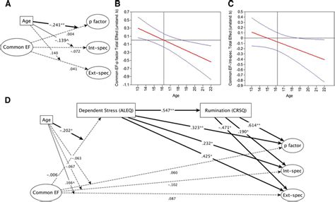 Total Effects And Mediation Path Models Predicting The Bifactor