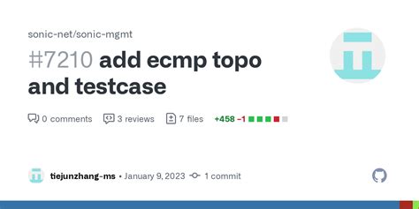 add ecmp topo and testcase by tiejunzhang ms · pull request 7210