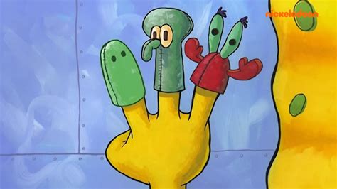 🦀 Wormy Spongebob Finger Figures With Squidward And Mr Crab・ 3mf File For 3d Printing・cults