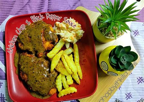 Resipi Chicken Chop And Black Pepper Sauce Oleh Rh Kitchens Cookpad